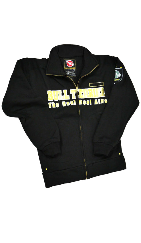 BULLTERRIER Hooded – ZIPPED JACKET PANEL GOLD – DNA Daruma